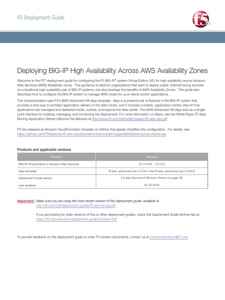 f5-aws-ha-dg design | PDF
