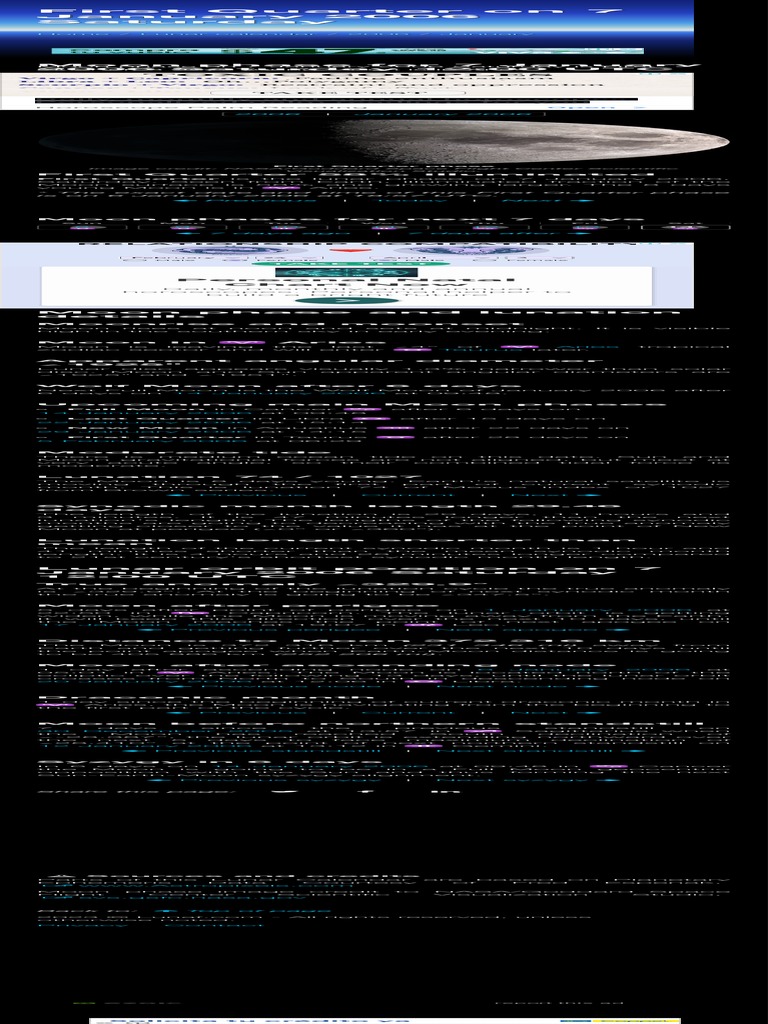 First Quarter On 7 January 2006 Saturday | PDF | Moon | Tide