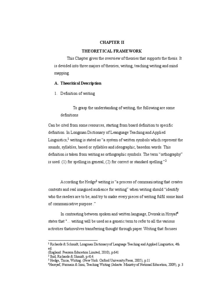 Writing Theories and Frameworks | PDF | Genre | Mind