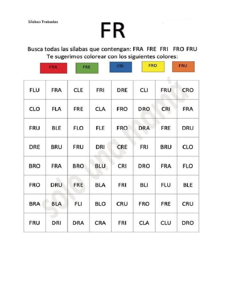 Silaba Trabada FR | PDF