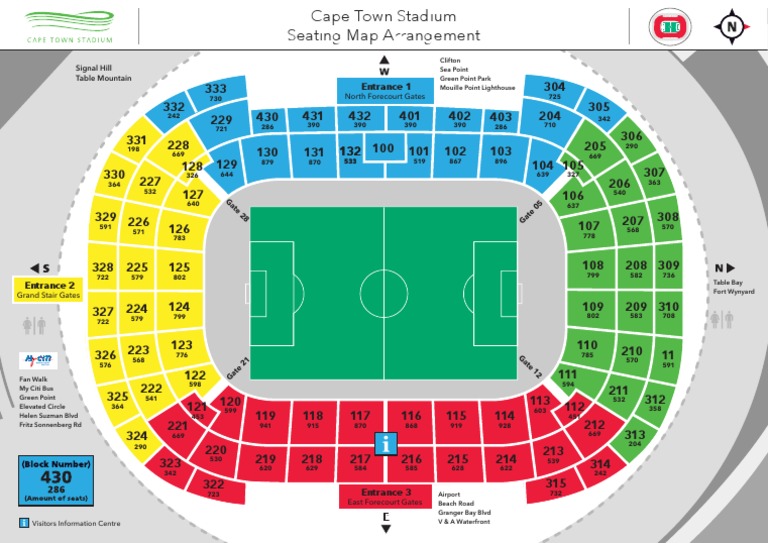 Cape Town Stadium Seating Map | PDF