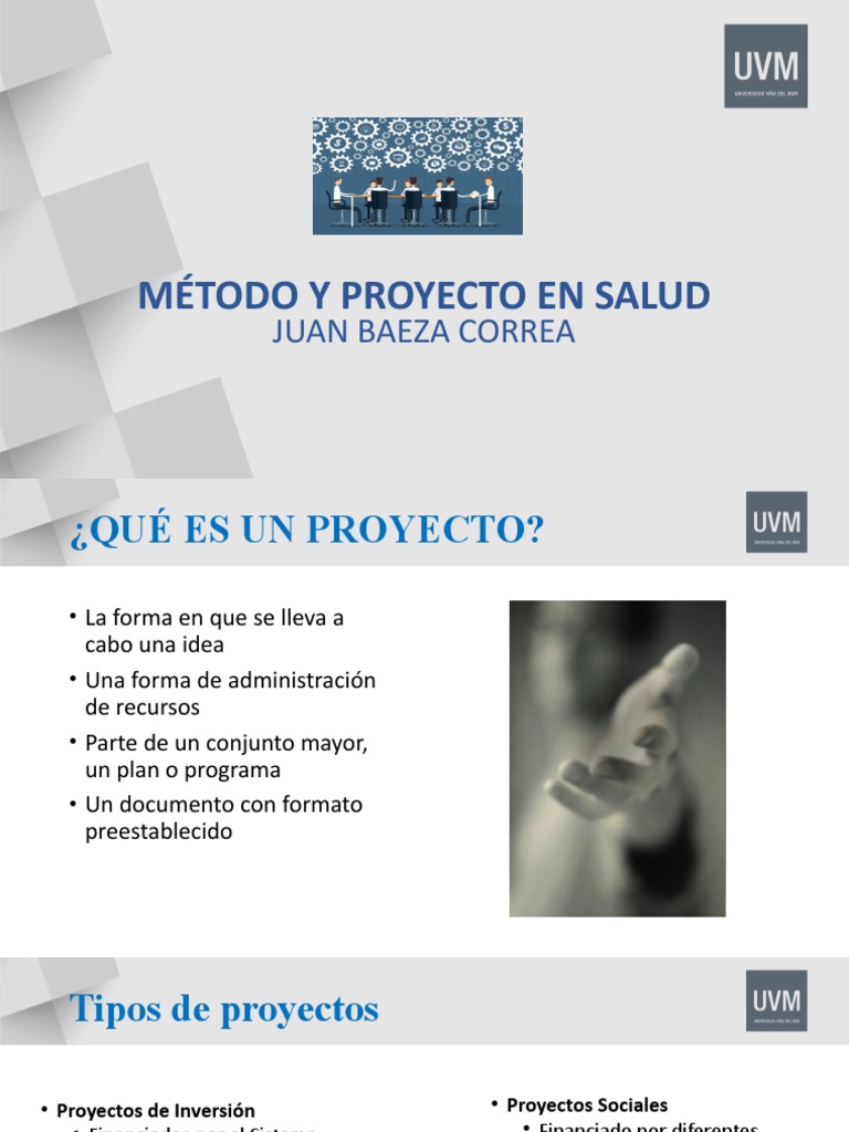Método y Proyecto en Salud Visión General | PDF | Presupuesto | Control ...