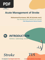 Acute Stroke Assessment and Management | PDF | Stroke | Ischemia