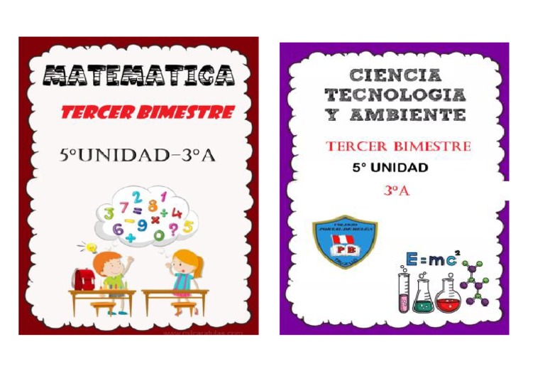 Carátulas de 3 Bimestre-3a | PDF