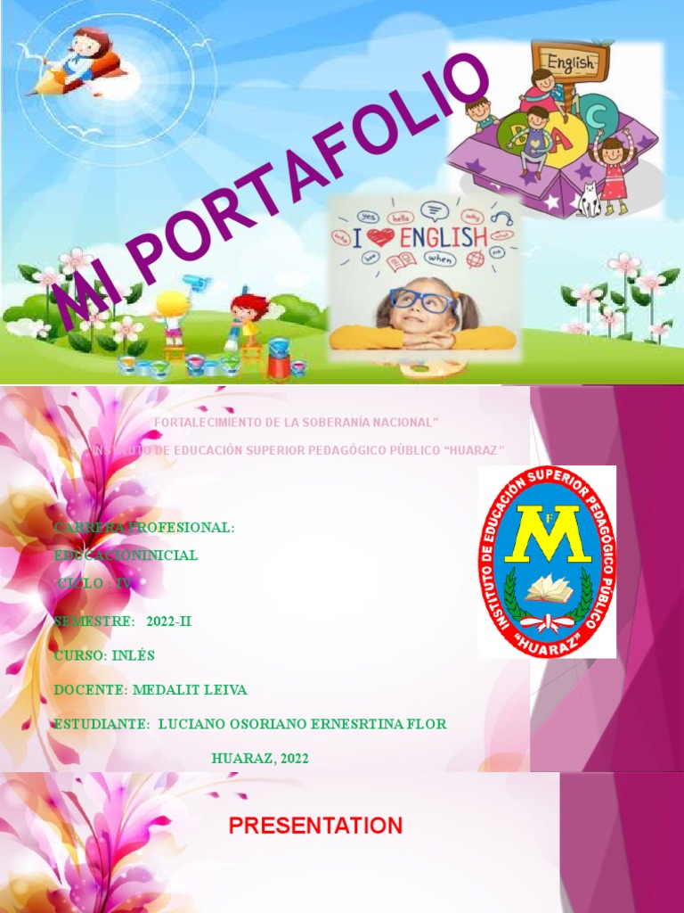 Portafolio de Ingles | PDF
