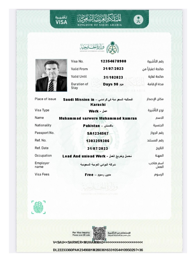 VISA SAUDI ARABIA | PDF