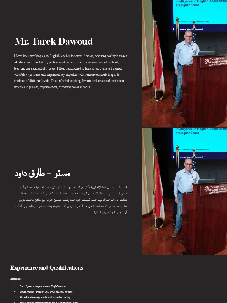MR Tarek Dawoud | PDF