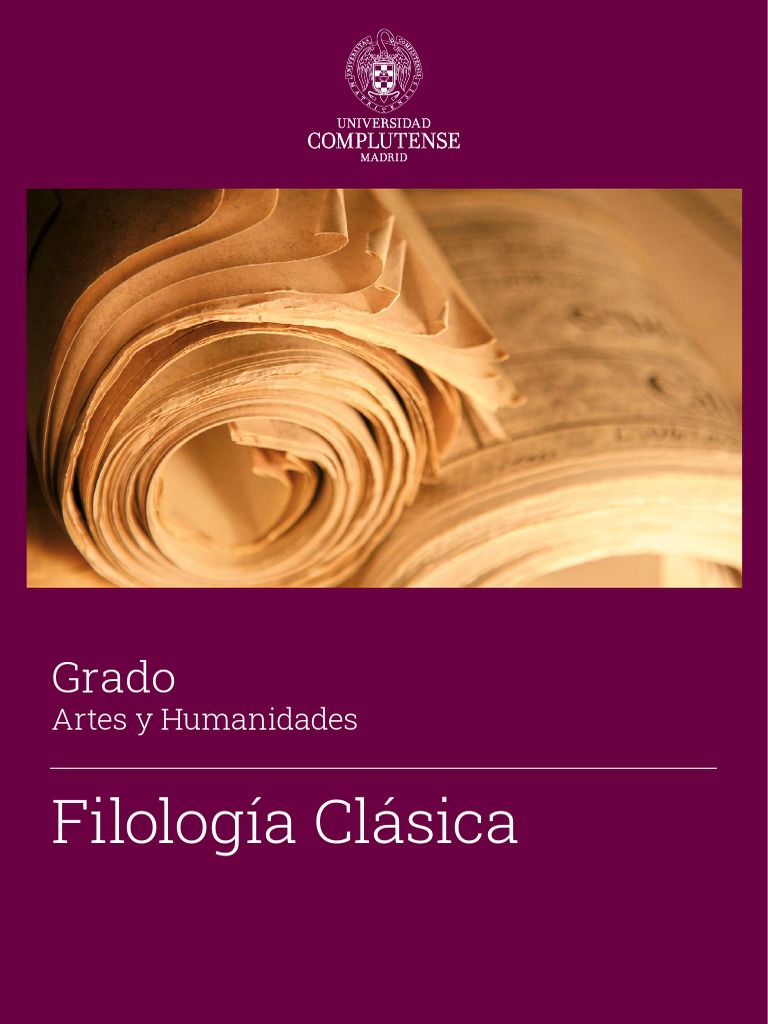Filología Clásica: Grado | PDF | latín | Lengua griega