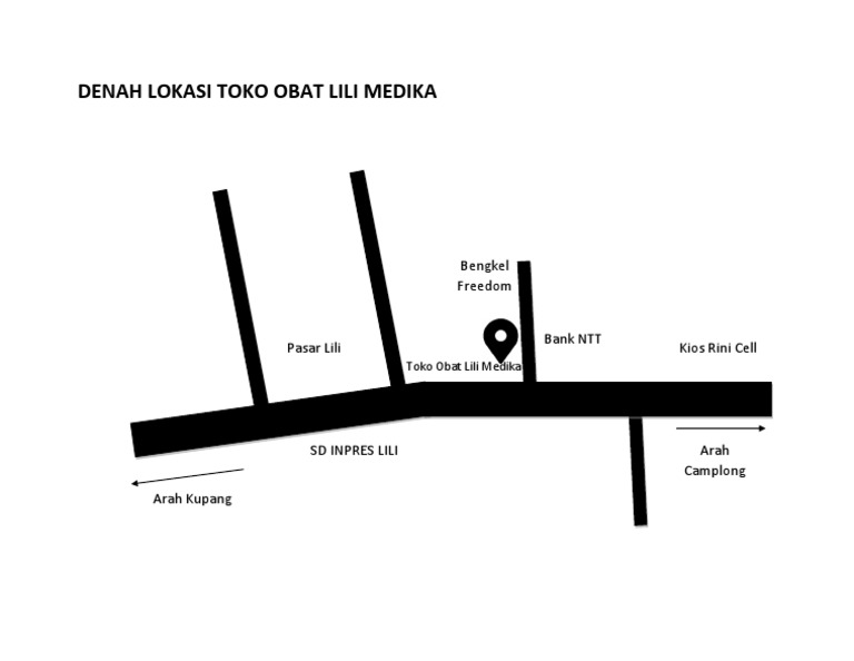 Denah Lokasi Toko Obat Lili Medika | PDF