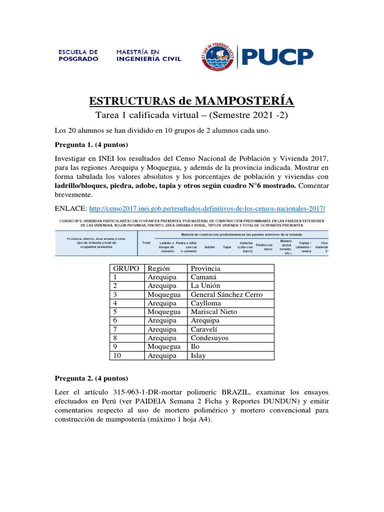2021-2 EM - Tarea 1-Rev1 | PDF | Albañilería | Edificio sustentable