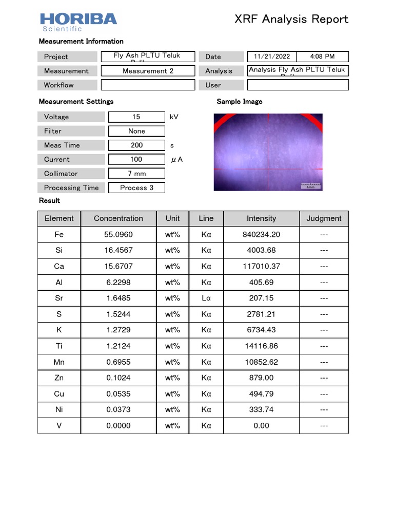 Report Fly Ash PLTU Teluk Balikpapan | PDF