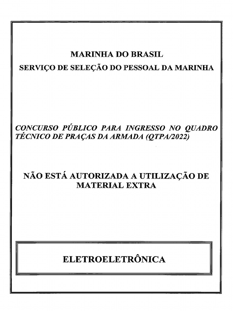 Qtpa 2022 Eletroeletrônica Azul | PDF