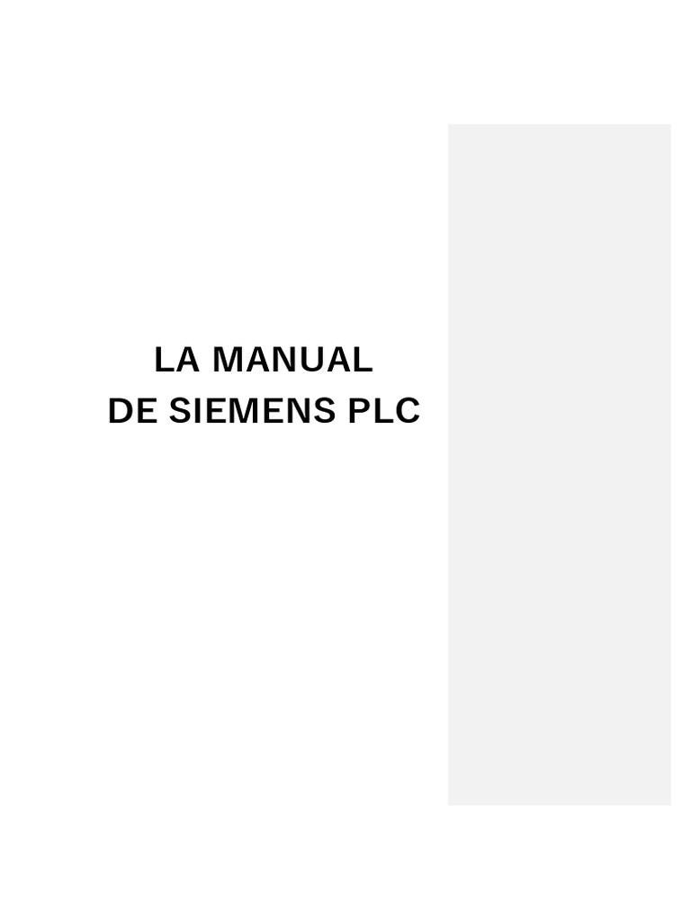 PLC Manual Es | PDF