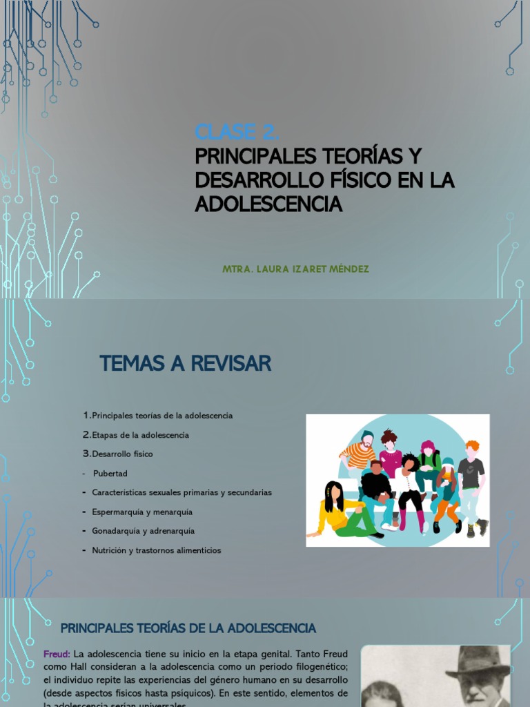 Clase 2. Principales Teorías y Desarrollo Físico en La Adolescencia | PDF