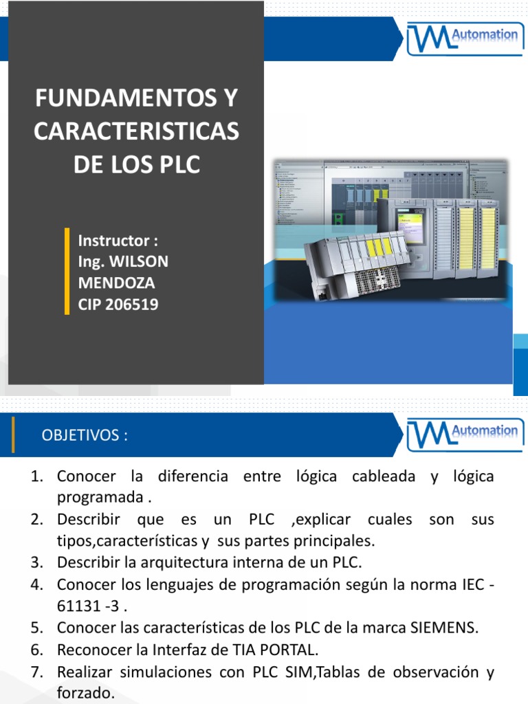 Fundamentos y Caracteristicas de PLC SIEMENS | PDF | Dirección IP | Controlador lógico programable