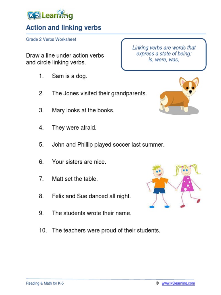 Grade 2 Action Verbs A | PDF