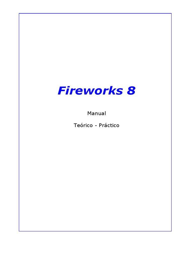 Fireworks 8 | PDF | Ventana (informática) | Adobe Flash