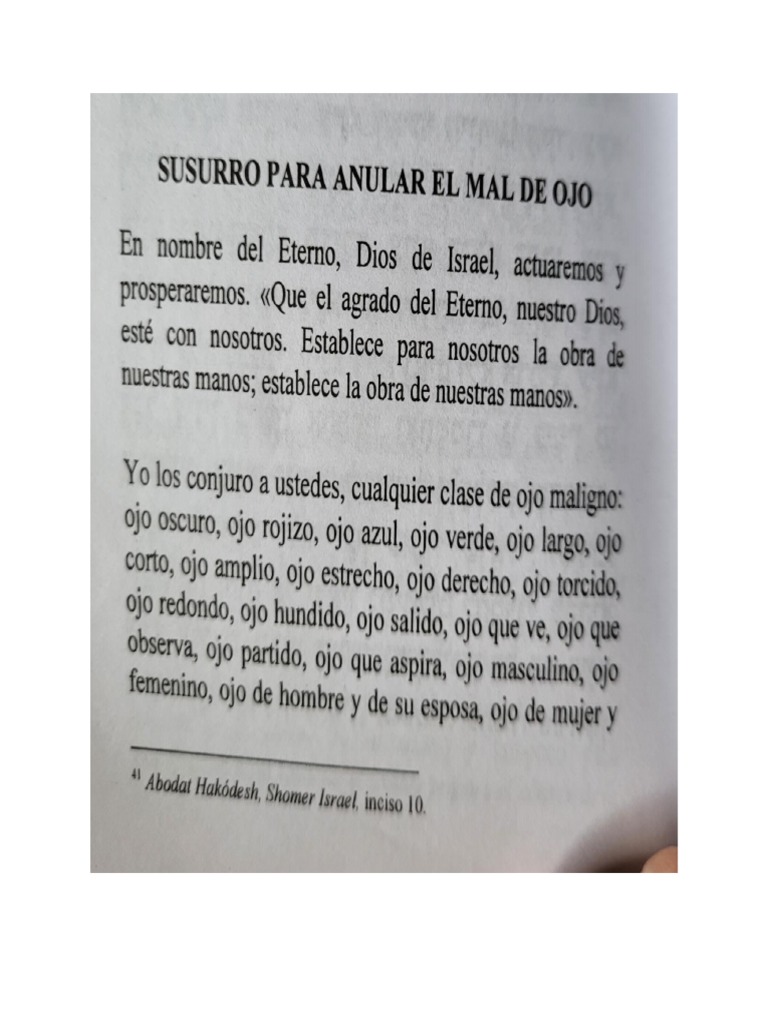 Los Susurro para Anular El Mal de Ojo | PDF
