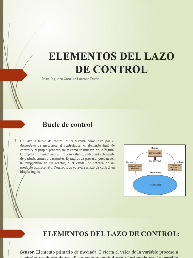 Clase 6 Elementos Del Lazo de Control | PDF