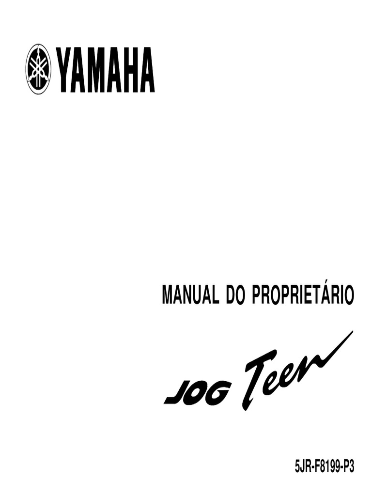 JOG Manual JOG Teen 2004 PT | PDF | Motocicleta | Tráfego