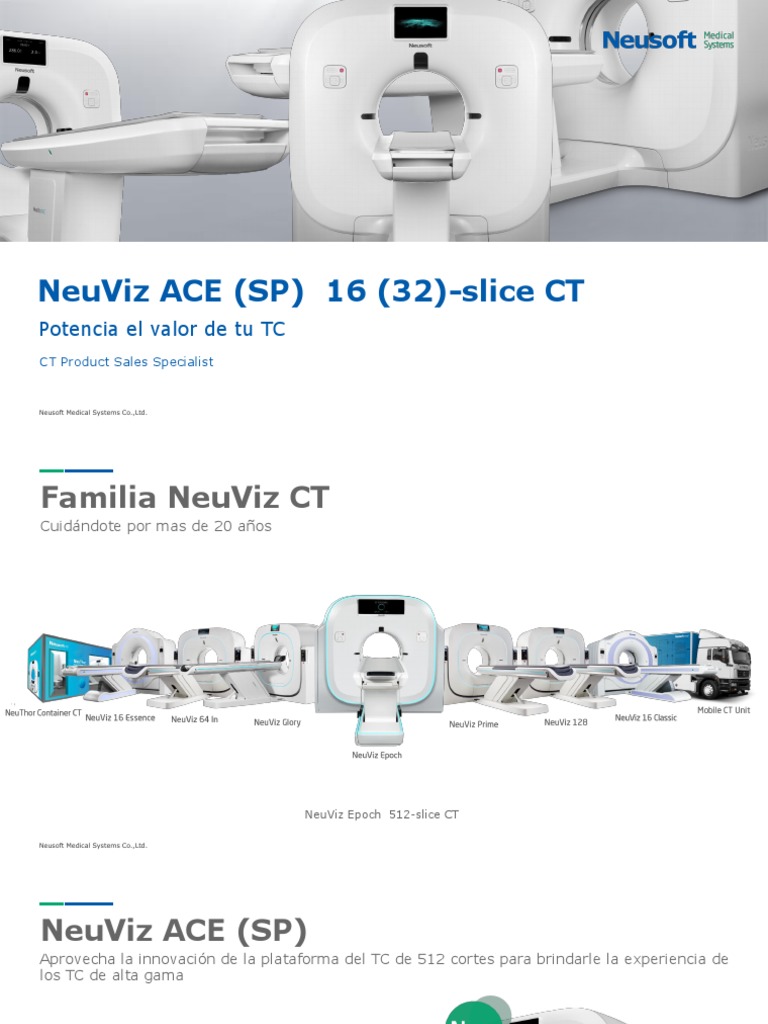 NeuViz ACE (SP): Innovación en TC | PDF
