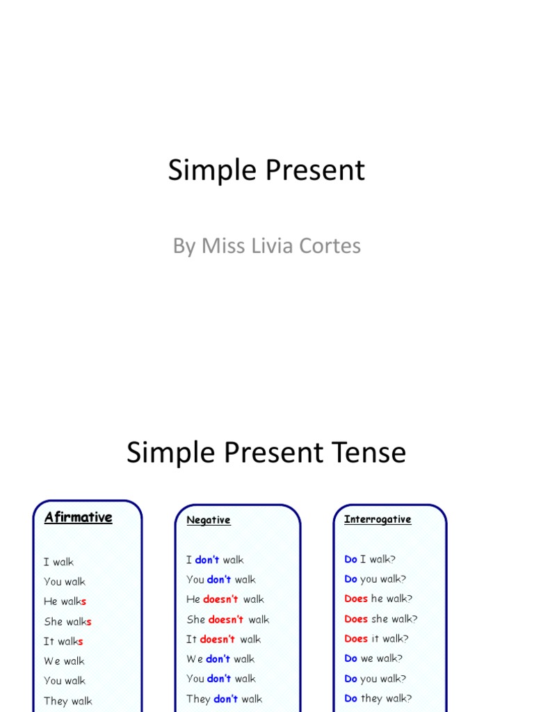 Simple Present | PDF