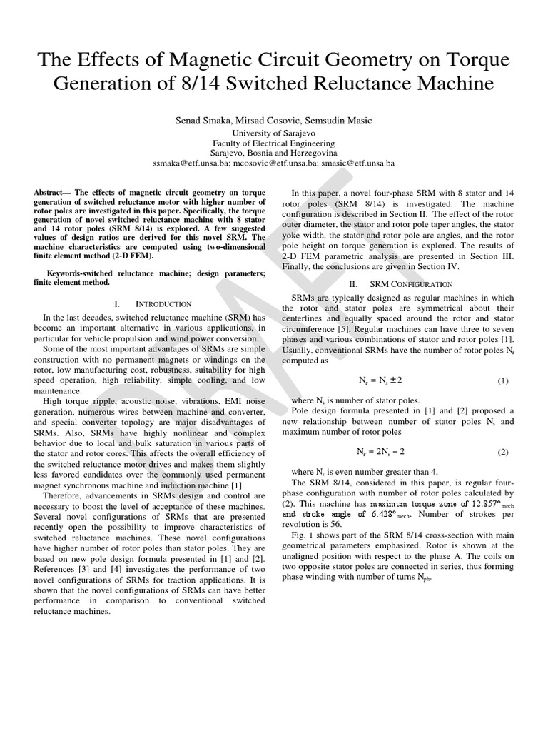 The Effects of Magnetic Circuit Geometry | PDF