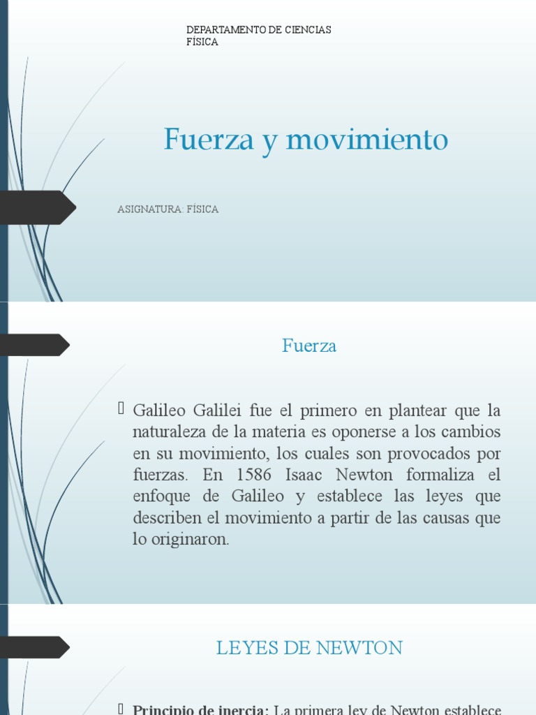 7° Leyes de Newton | PDF | Las leyes del movimiento de Newton | Fuerza