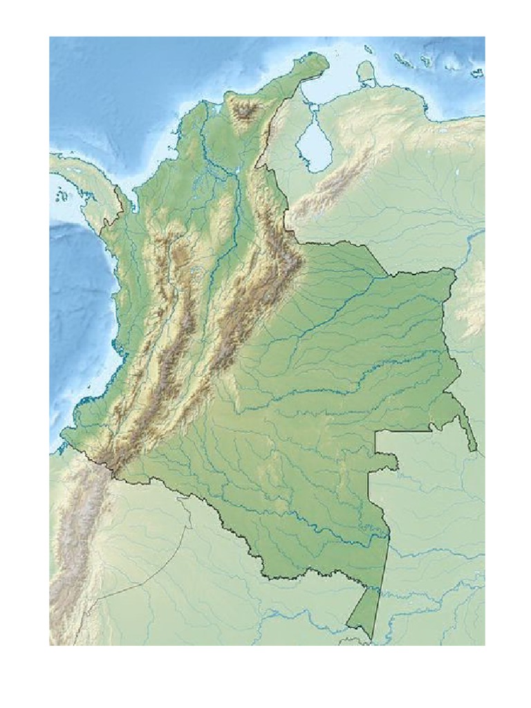 Mapa Colom Fisico | PDF