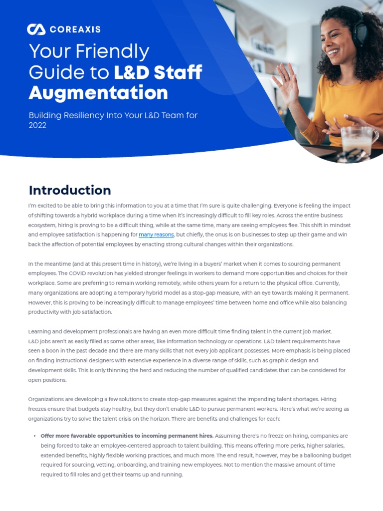 Guide To L&D Staff-Augmentation | PDF | Employment | Learning
