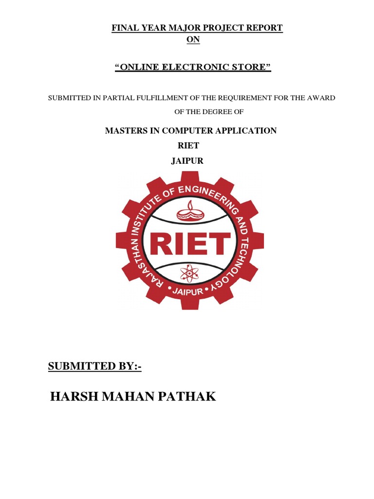 Major Project Report Pdf Software Testing Html