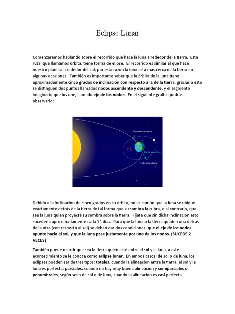 Eclipse Lunar | PDF | Luna | Eclipse solar