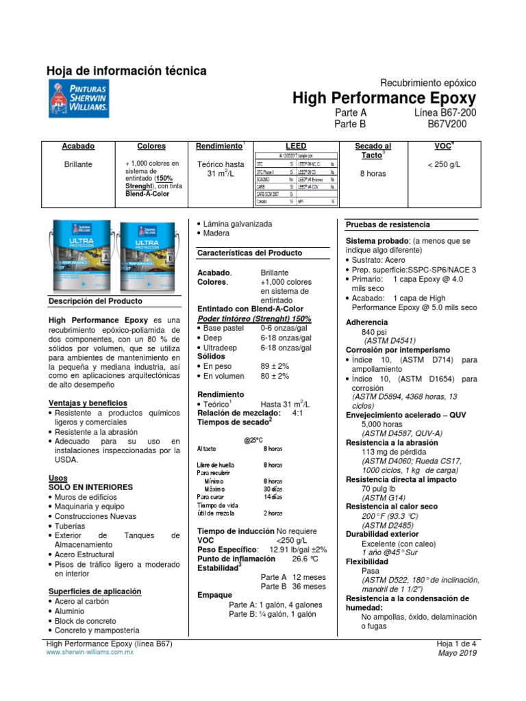 B67 High Performance Epoxy 2019 | PDF B67 High Performance Epoxy 2019 | PDF