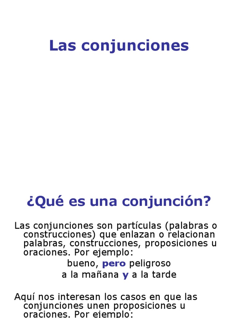 Explicación conjunción | PDF