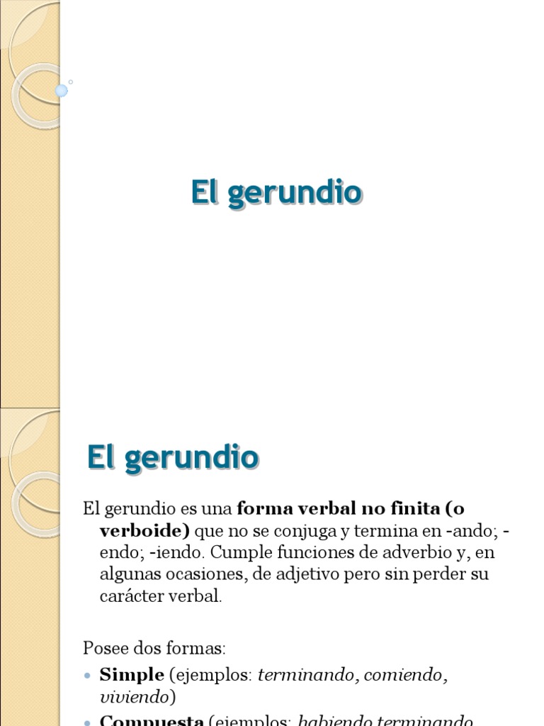 El Gerundio | PDF