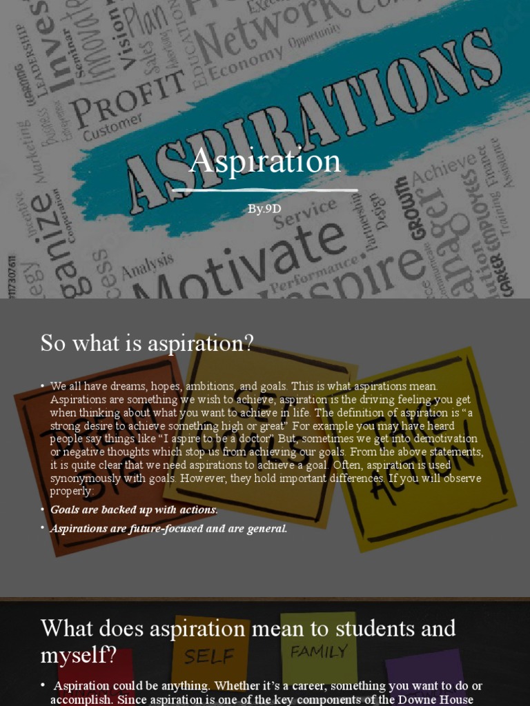 Aspiration Presentation | PDF