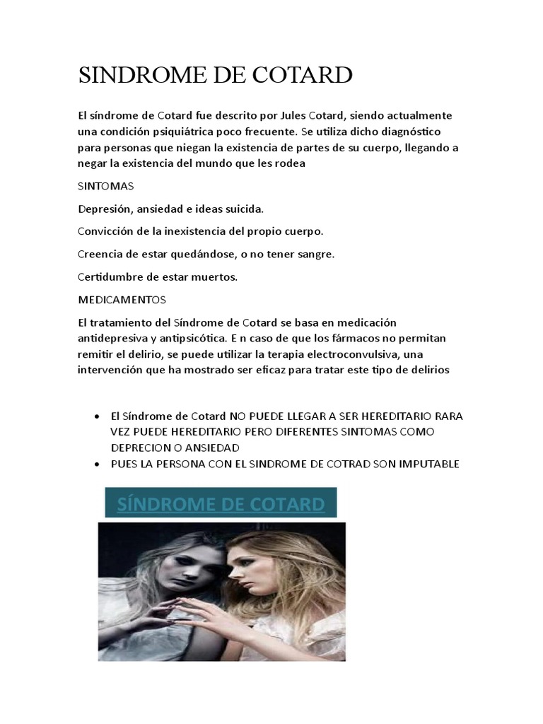 Sindrome de Cotard | PDF