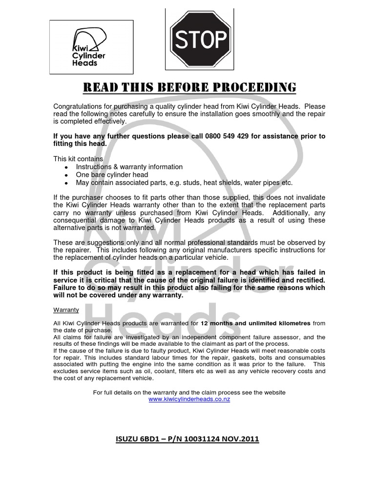 6BD1 Torque and Sequence | PDF | Failure | Mechanical Engineering