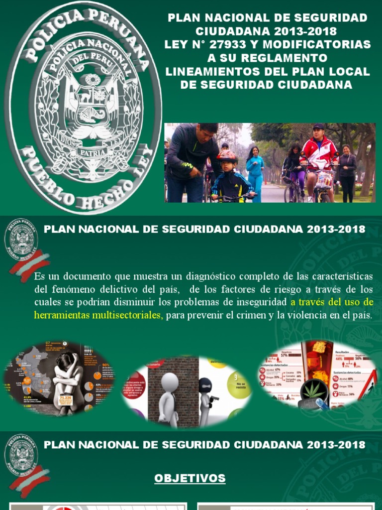 PNSC 2013-2018, Lineamientos PLSC, Ley 27933 y Su Reglamento | PDF
