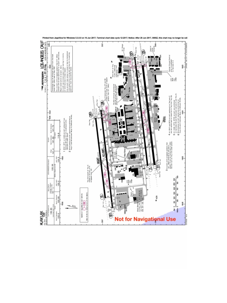 KLAX Airport Diagram 10-9 Jepp | PDF