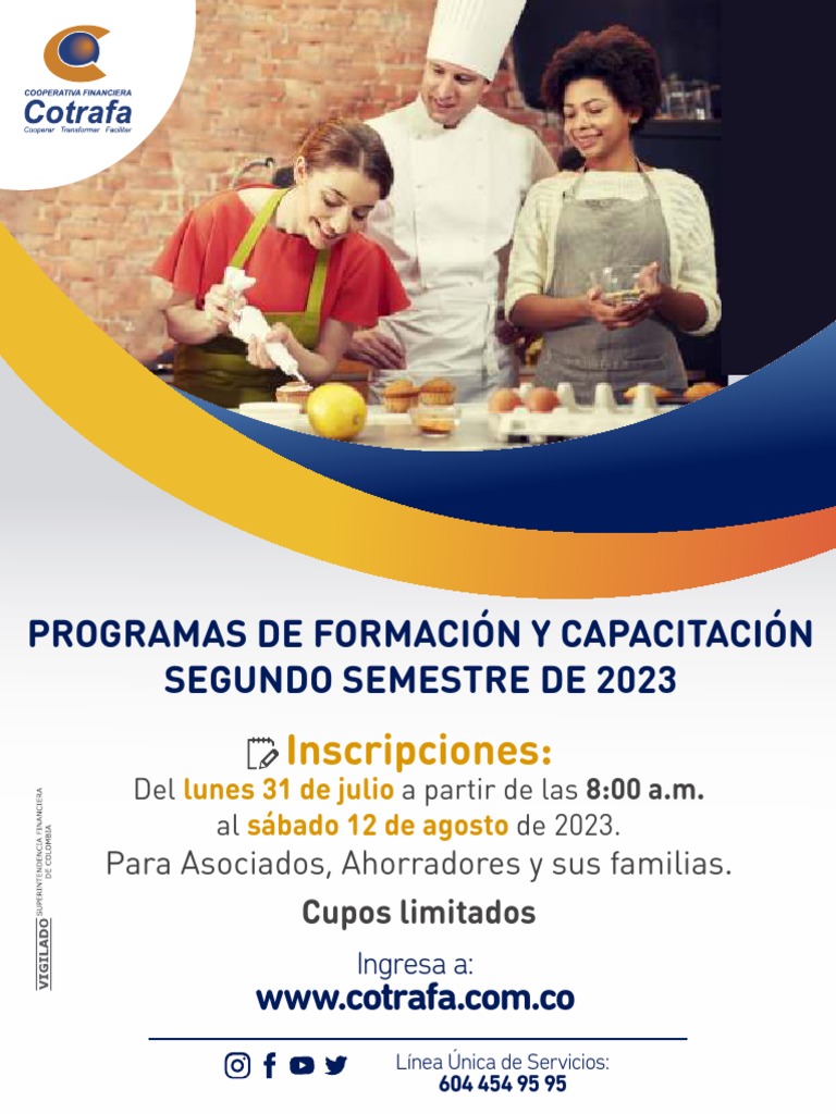Programacion Cursos Cotrafa 2023-2 (Def) | PDF