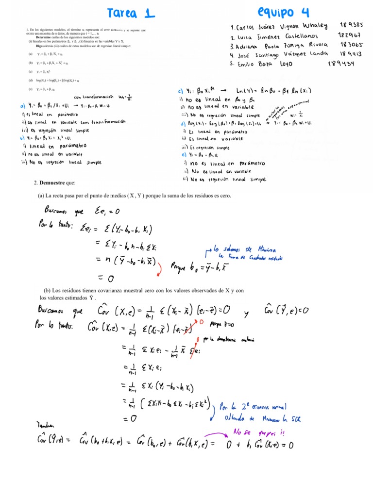 Tareas Econometría Equipo 4 Final | PDF | Investigación cuantitativa | Inferencia estadística