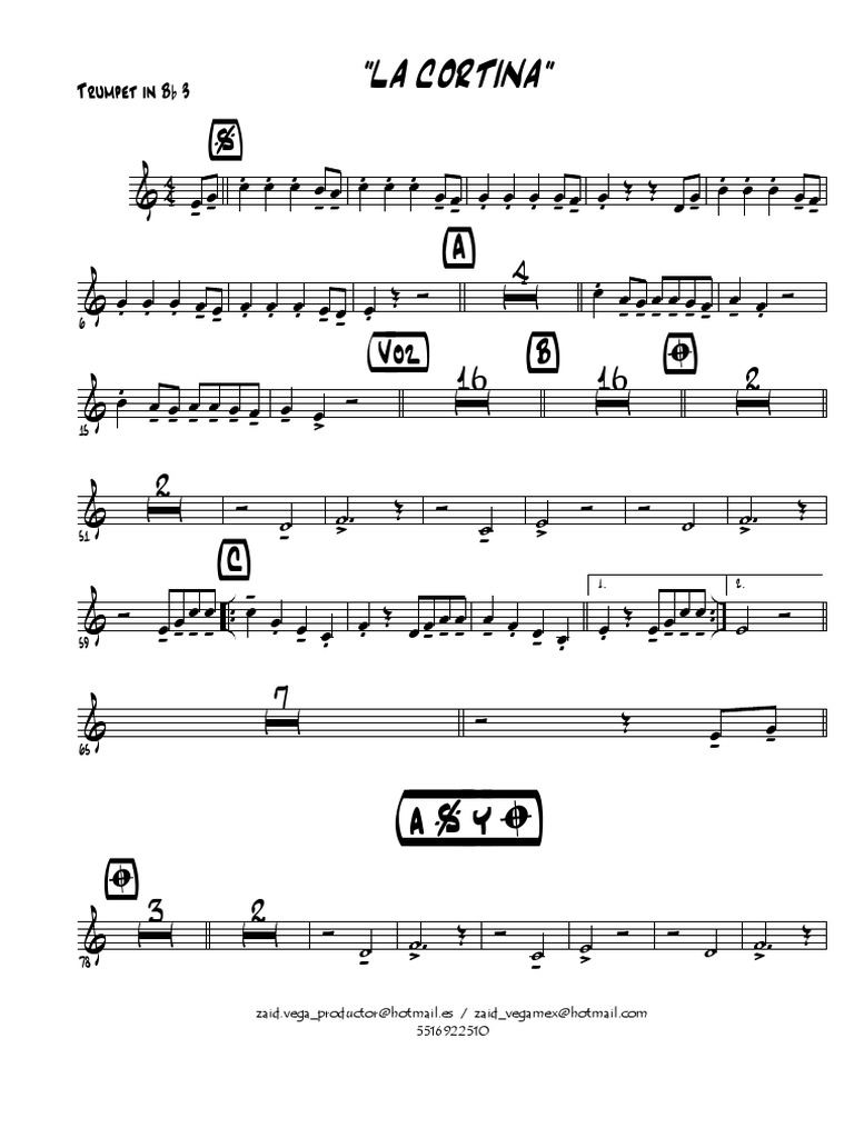 LA CORTINA - Trumpet in BB 3.mus | PDF