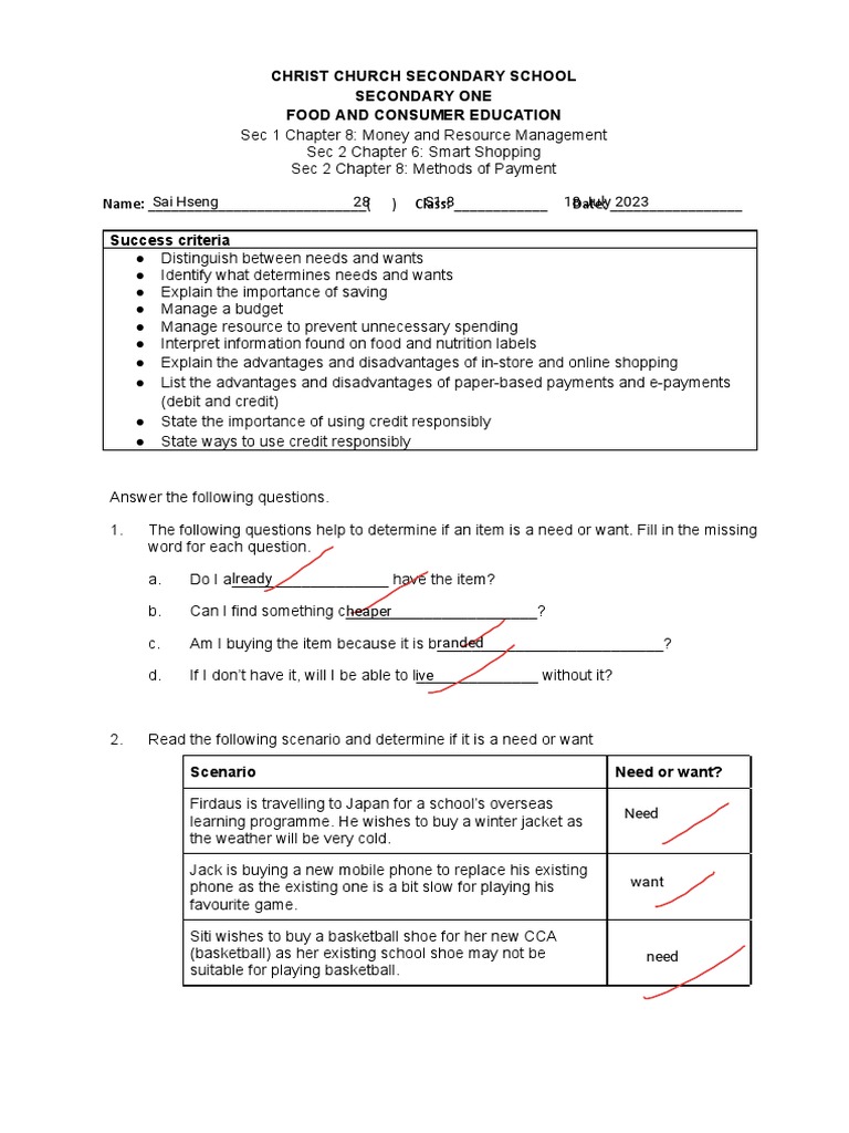 (Correction) Kami Export - Sai Hseng Lurn Oom (CCSS) - Sec 1 Consumer ...