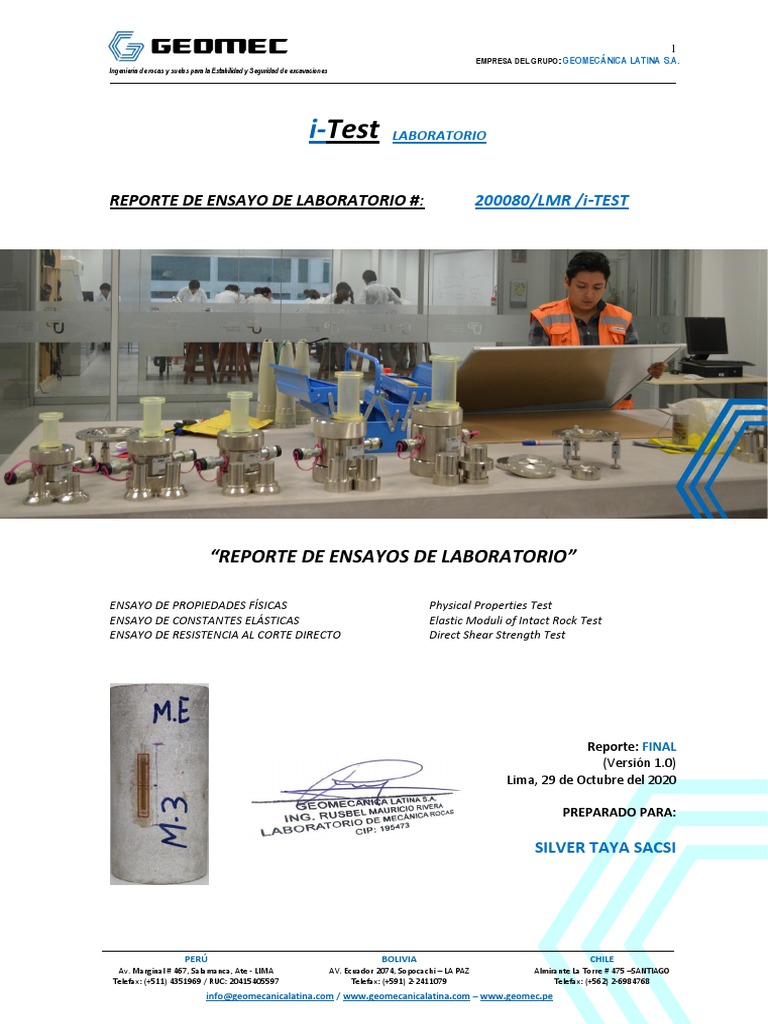 1.5 H5 - Laboratorio Roca | PDF | El módulo de Young | Materiales