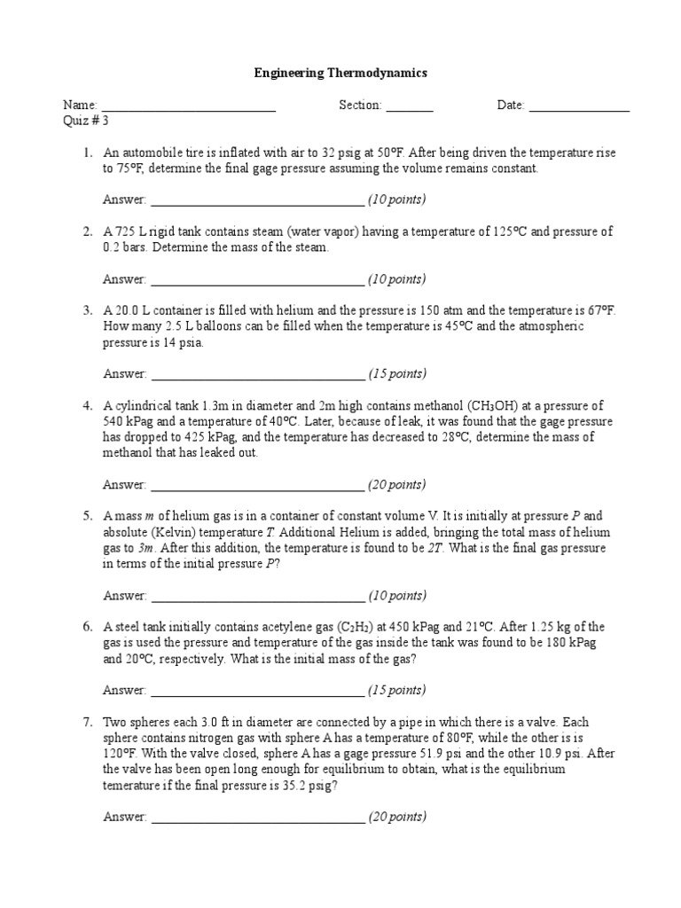 Engineering Thermodynamics 1 Q3 RTU | PDF