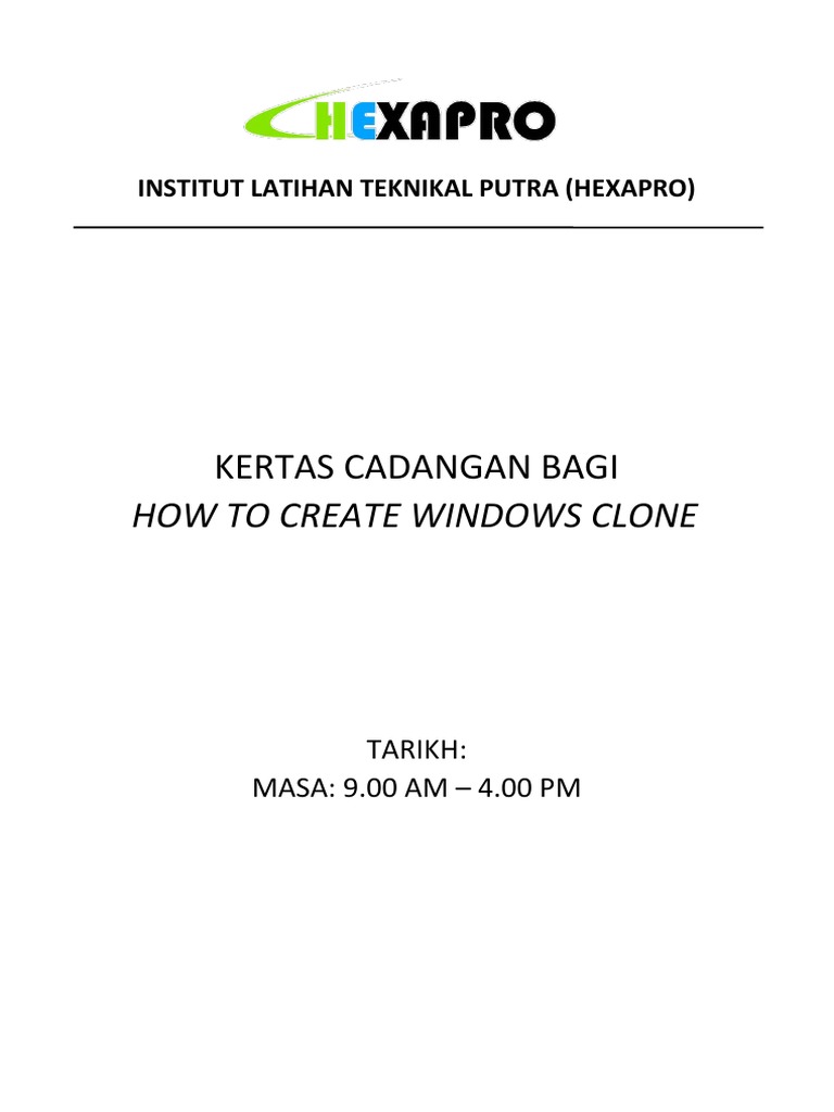 Proposal Window Clone | PDF