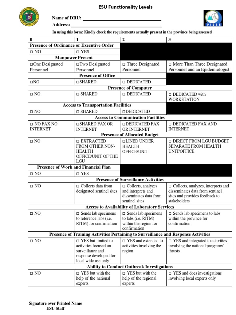 Esu Functionality Tool 1 | PDF