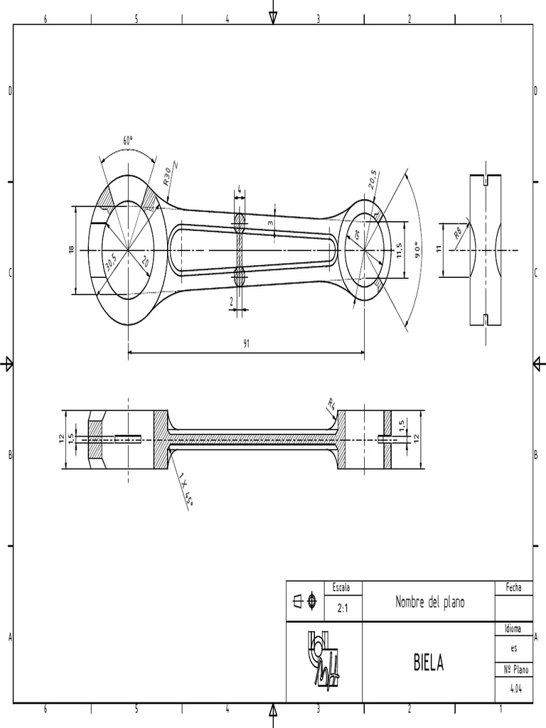 Planos de Una Biela | PDF