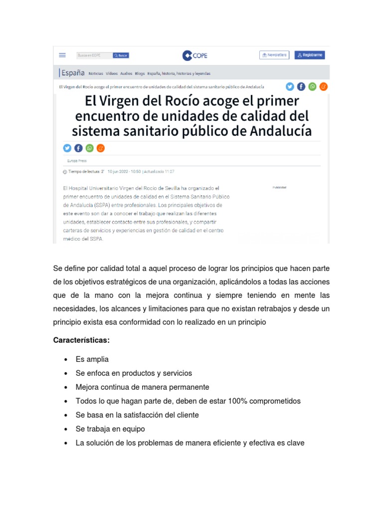 Resumen Camilo Paredes - Gestión de La Calidad | PDF | Calidad ...